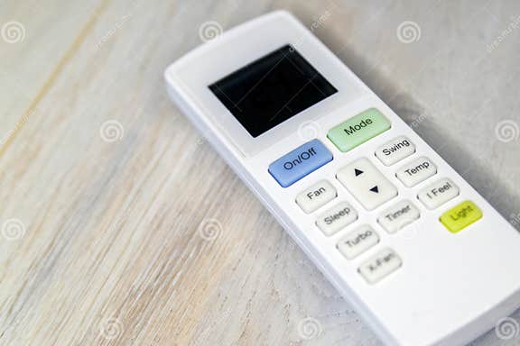 Air Conditioner Remote Control with Display Stock Image - Image of ...
