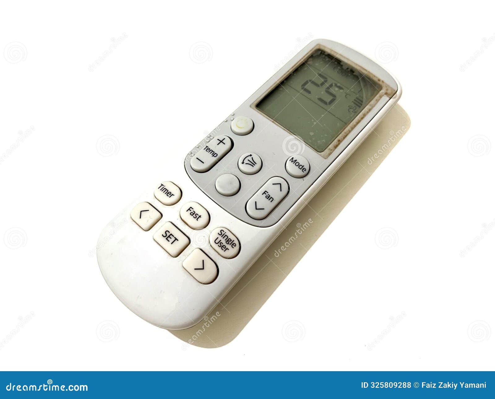 Air Conditioner Remote Isolated on White Background Stock Photo - Image ...