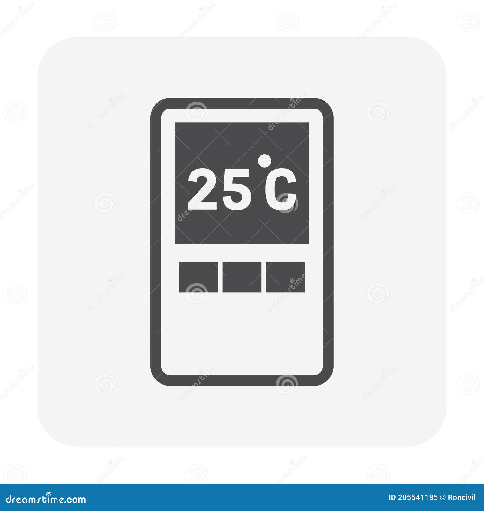 Air Conditioner Remote Vector Icon Design. Stock Vector - Illustration ...