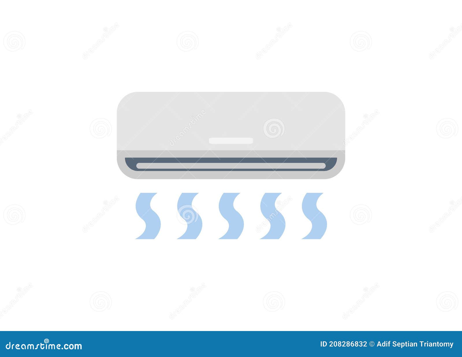 Air Conditioner. Simple Flat Illustration Stock Vector - Illustration ...