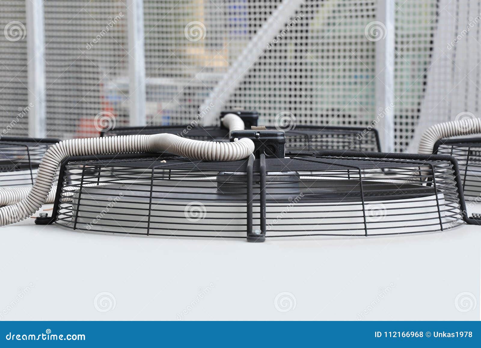 Air Conditioner System Grid Stock Photo - Image of electric, multiple ...