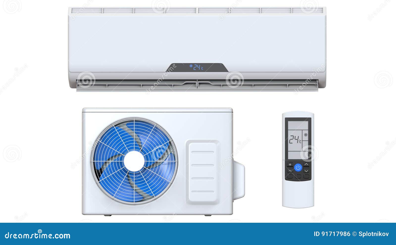3d Air Conditioner System With Anion, Ozone, Arrow Air Flows Shows ...