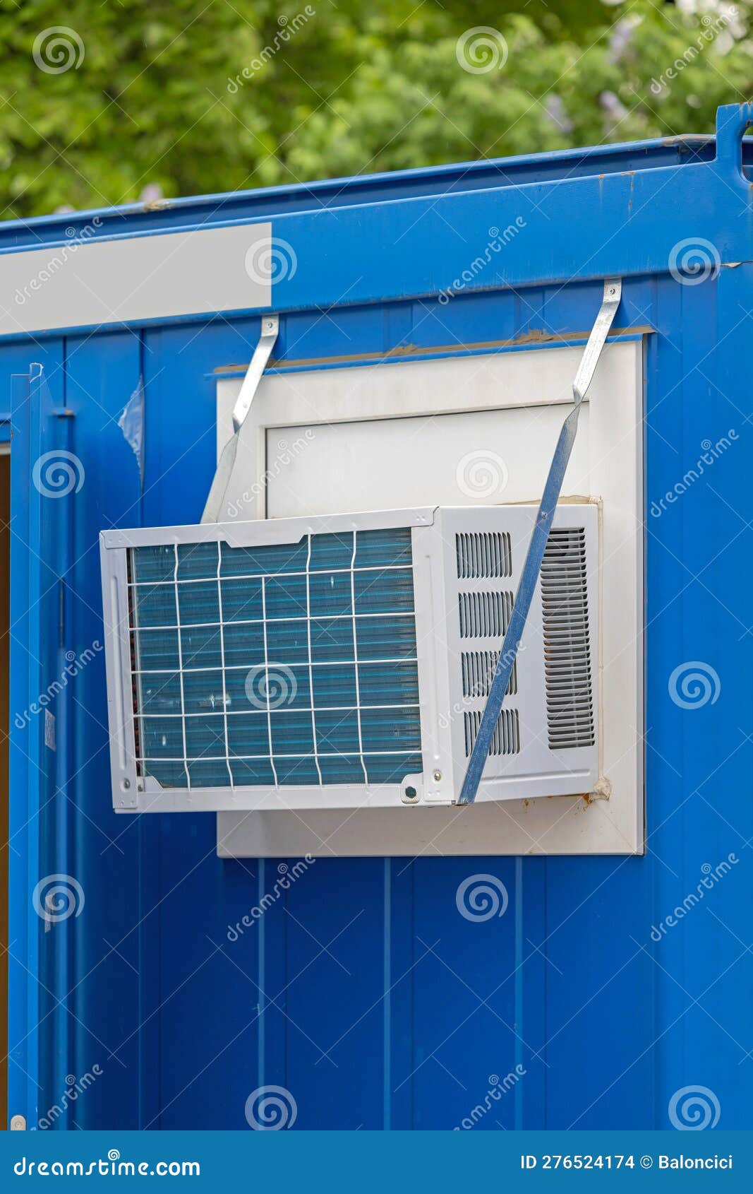 Air Conditioner Unit Container Stock Photo - Image of temporary, site ...