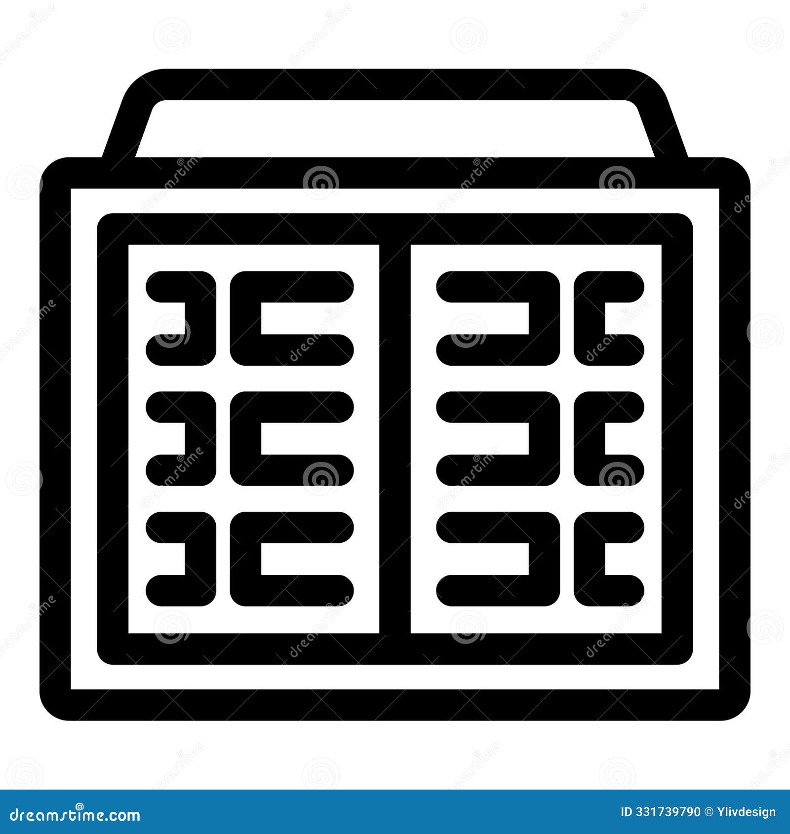 Air Conditioner Unit Cooling System Icon Representing Cooling and ...