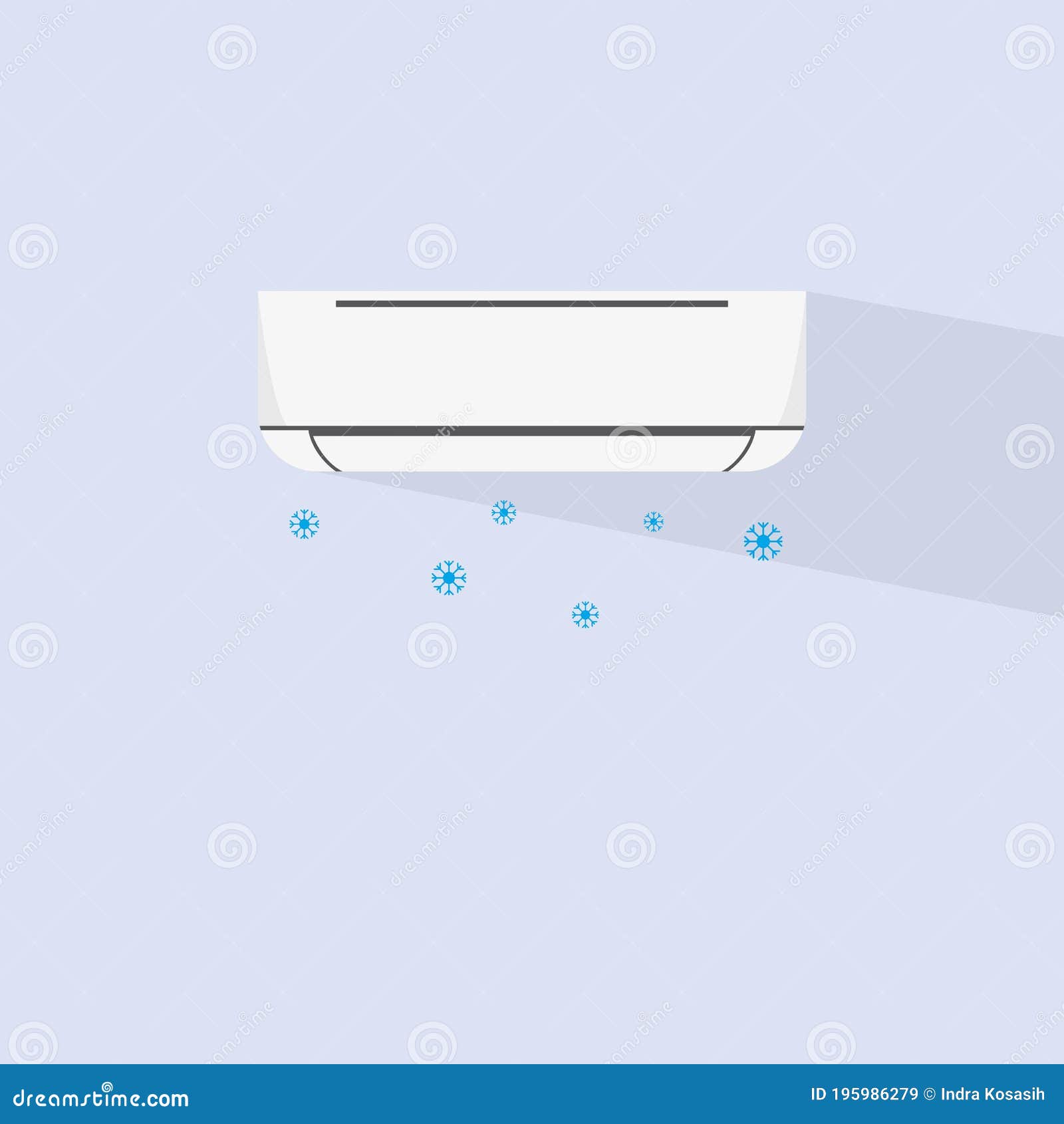 Air Conditioner Vector Template Illustration Stock Vector ...