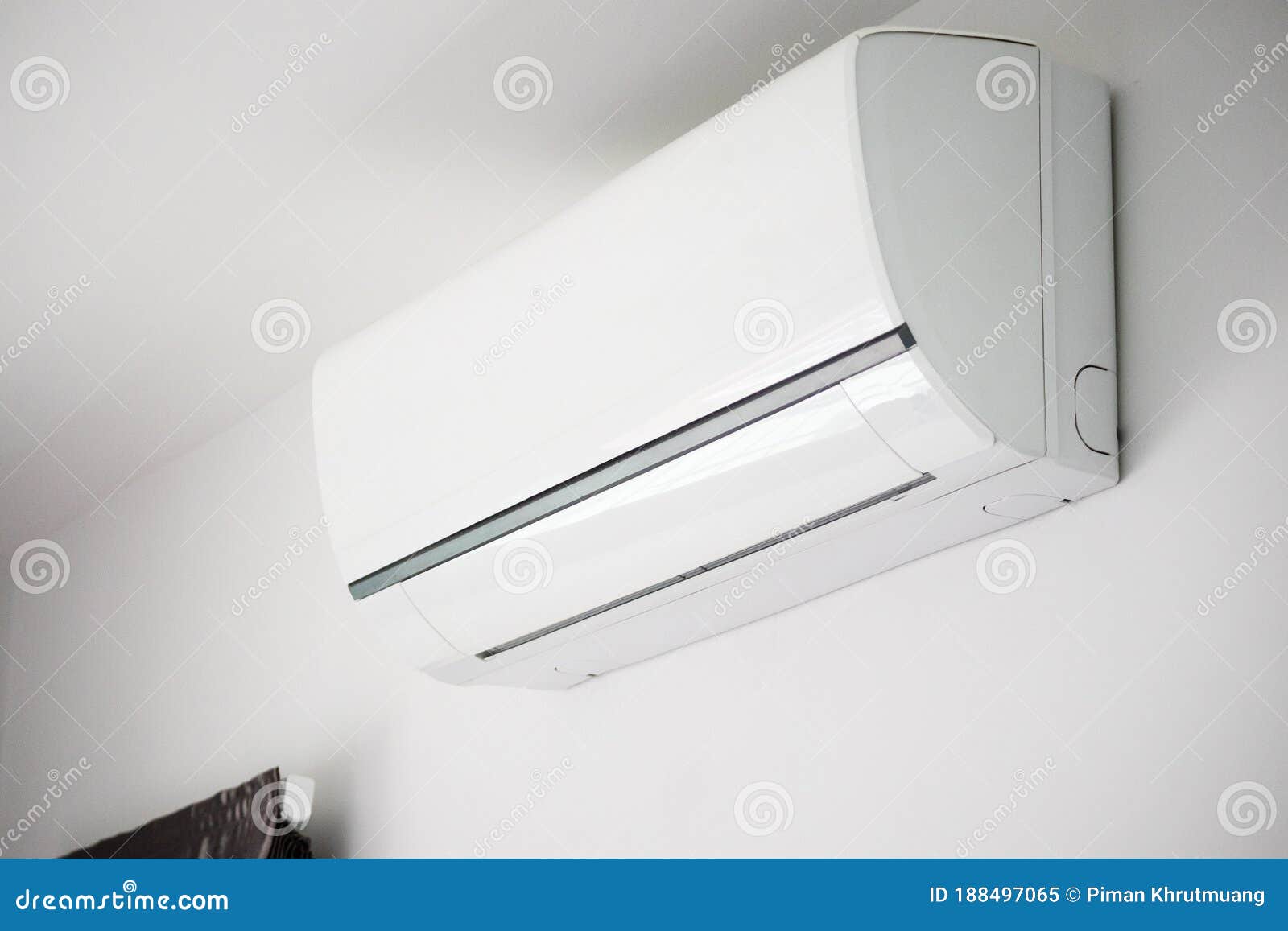 Air Conditioner on Room Interior Background Stock Image - Image of ...