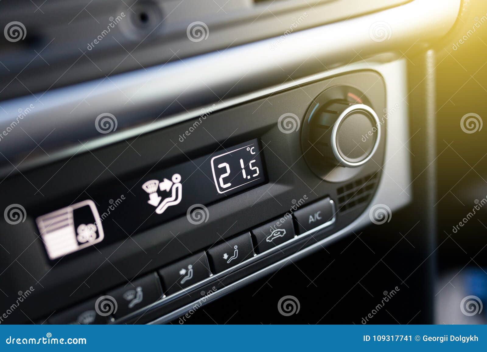 Air Conditioning System in a Car Stock Image - Image of design, drive ...