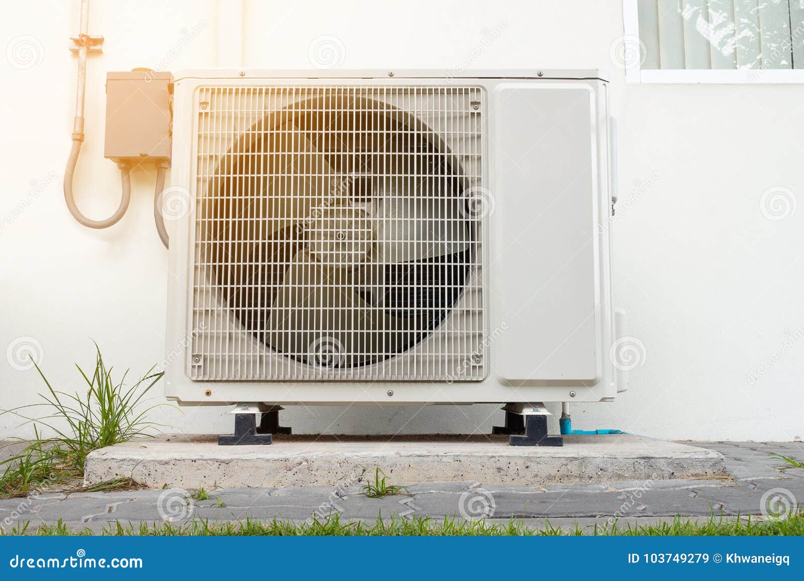 Air Conditioning Compressor, Cooling System Stock Image - Image of ...