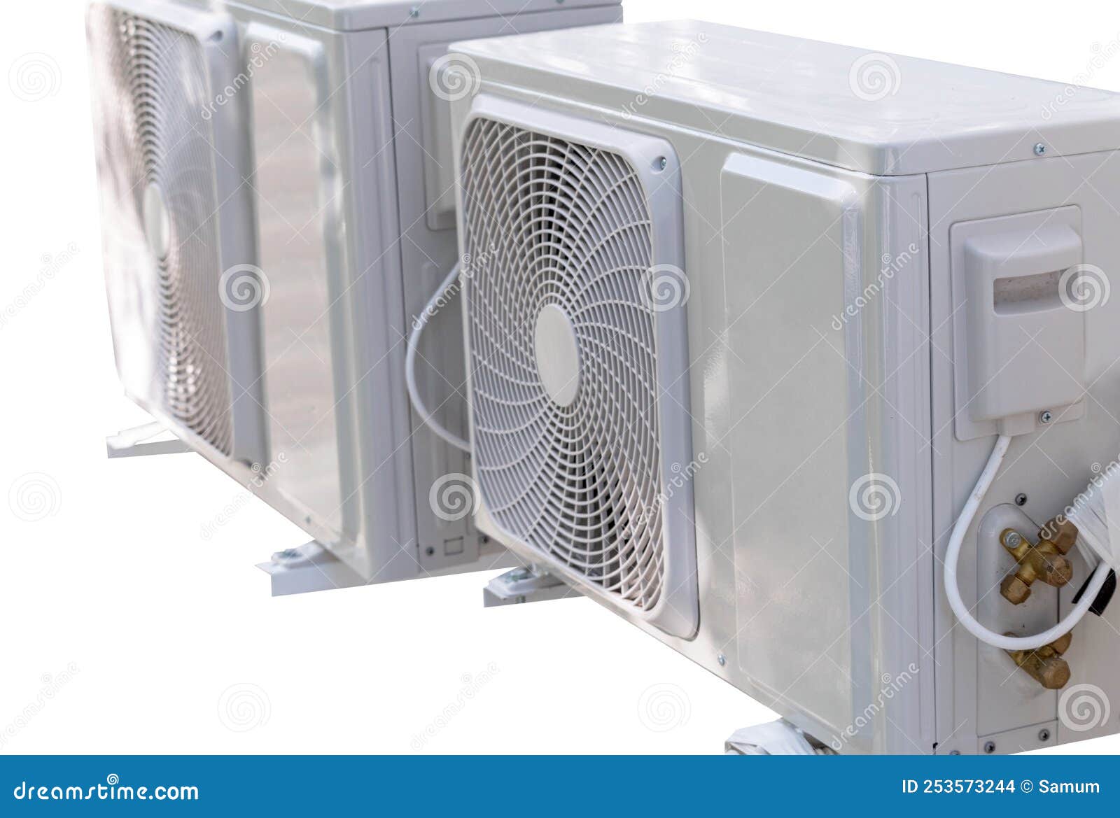 Air Conditioning Compressor Isolated on White Stock Photo - Image of ...