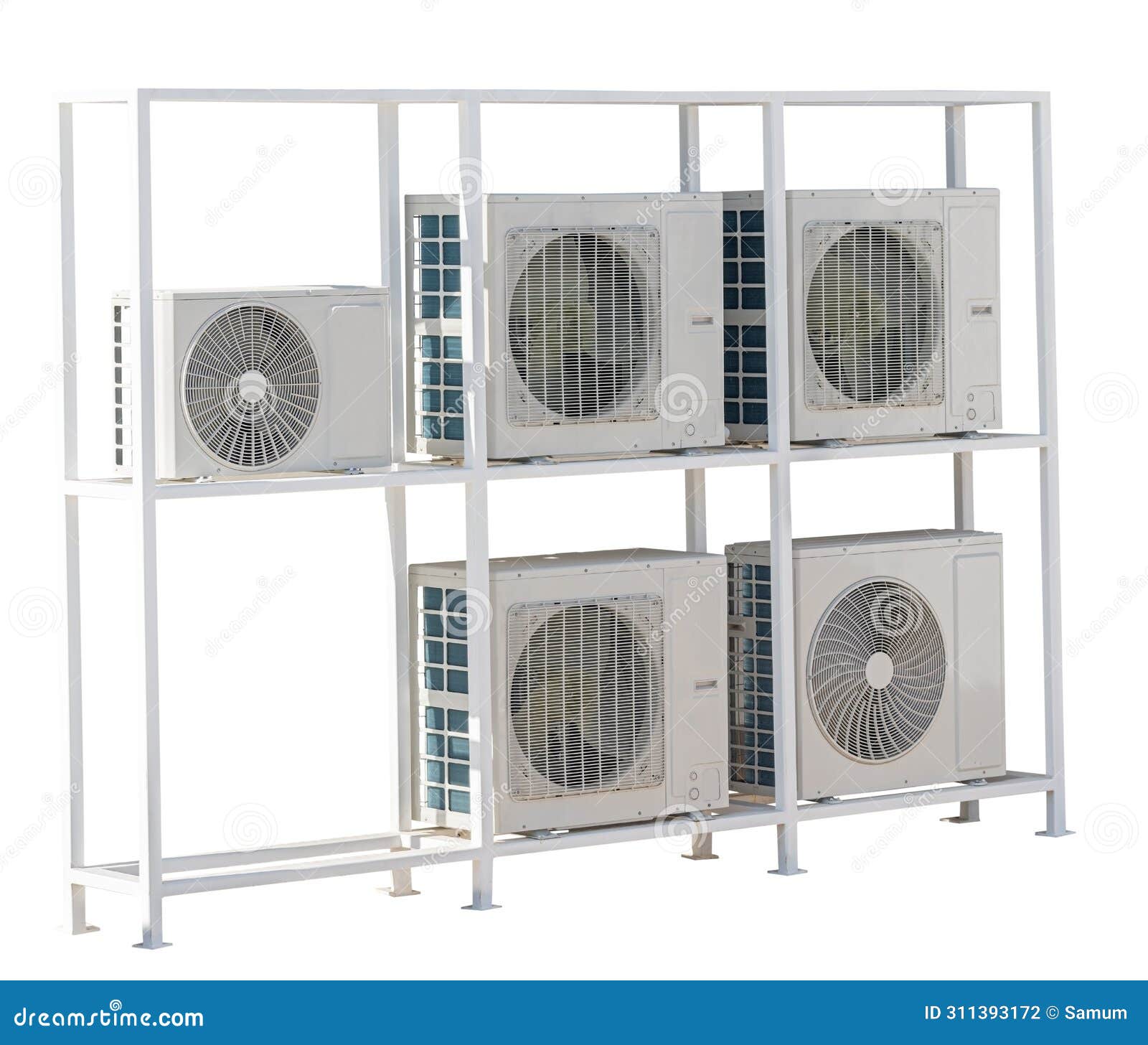 Air Conditioning Compressor Isolated on White Stock Photo - Image of ...