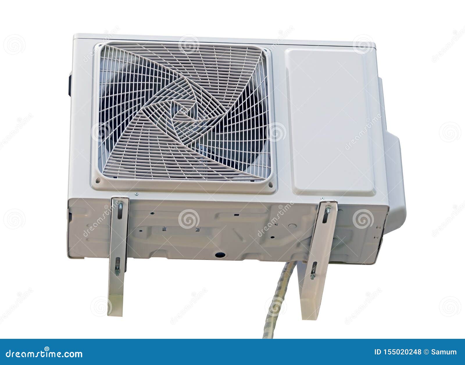 Air Conditioning Compressor Stock Photo - Image of electrical, cooling ...