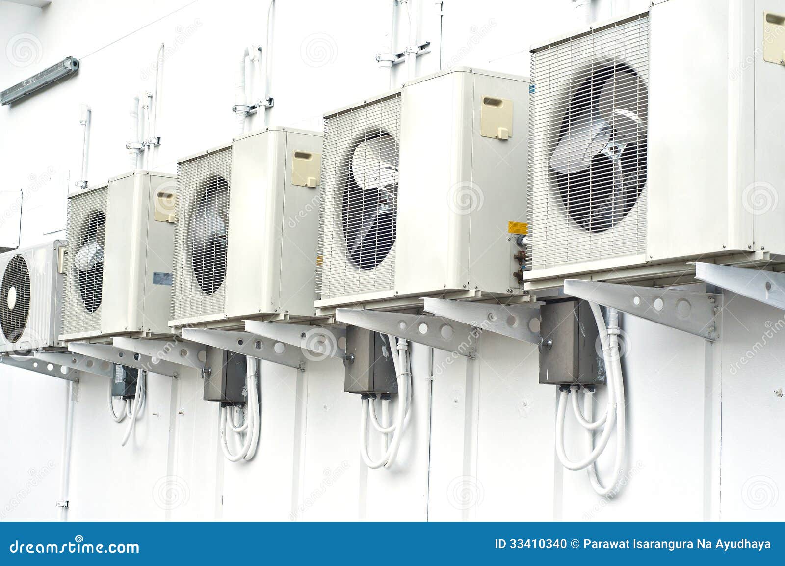 Air Conditioning Compressor. Stock Photo - Image of cooling, equipment ...