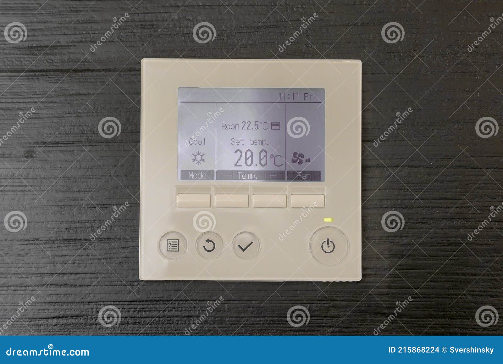 An Air Conditioning Control Panel Stock Photo - Image of digital ...