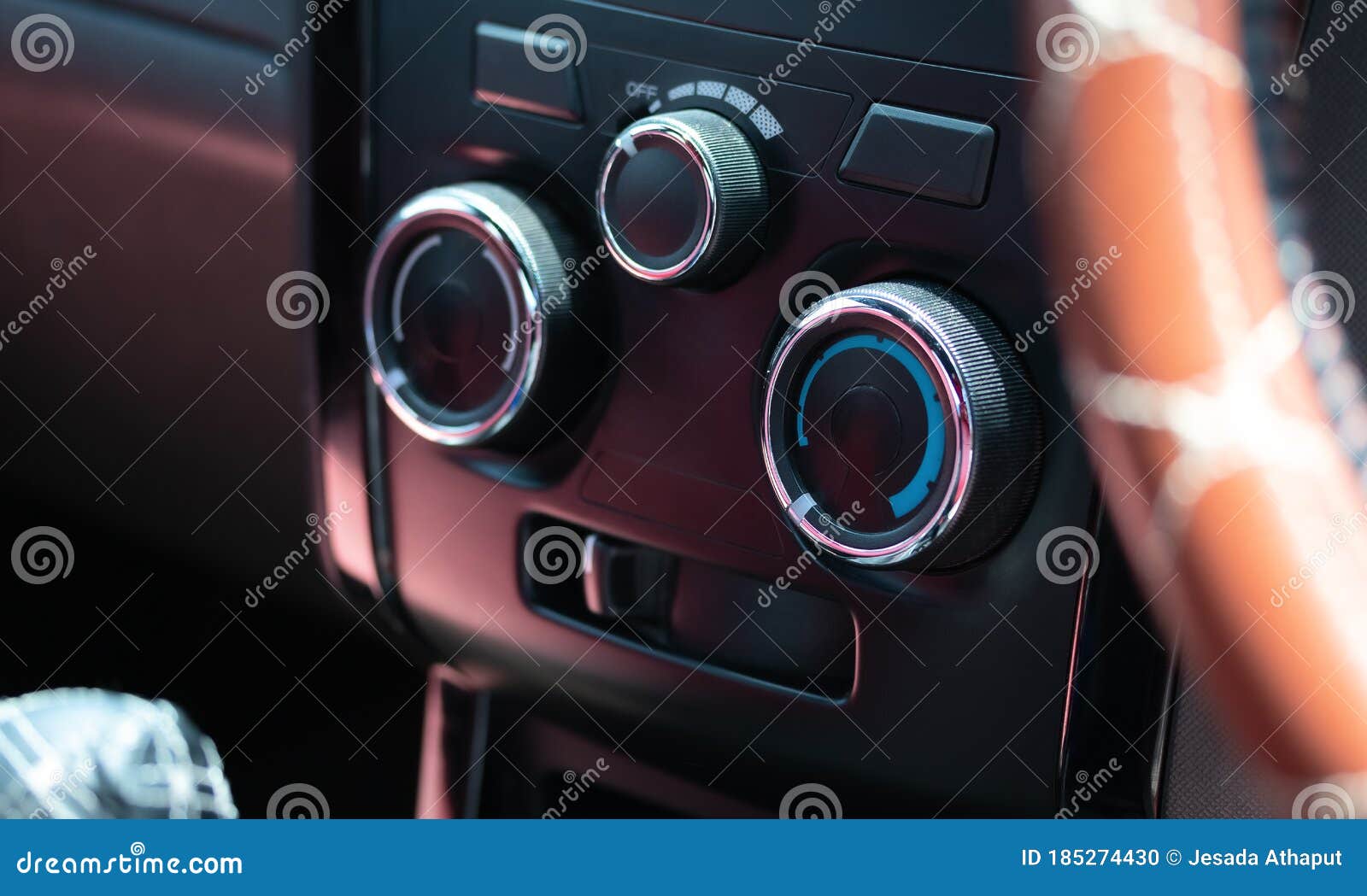 Air Conditioning Control Panel Set. Stock Photo - Image of handle ...