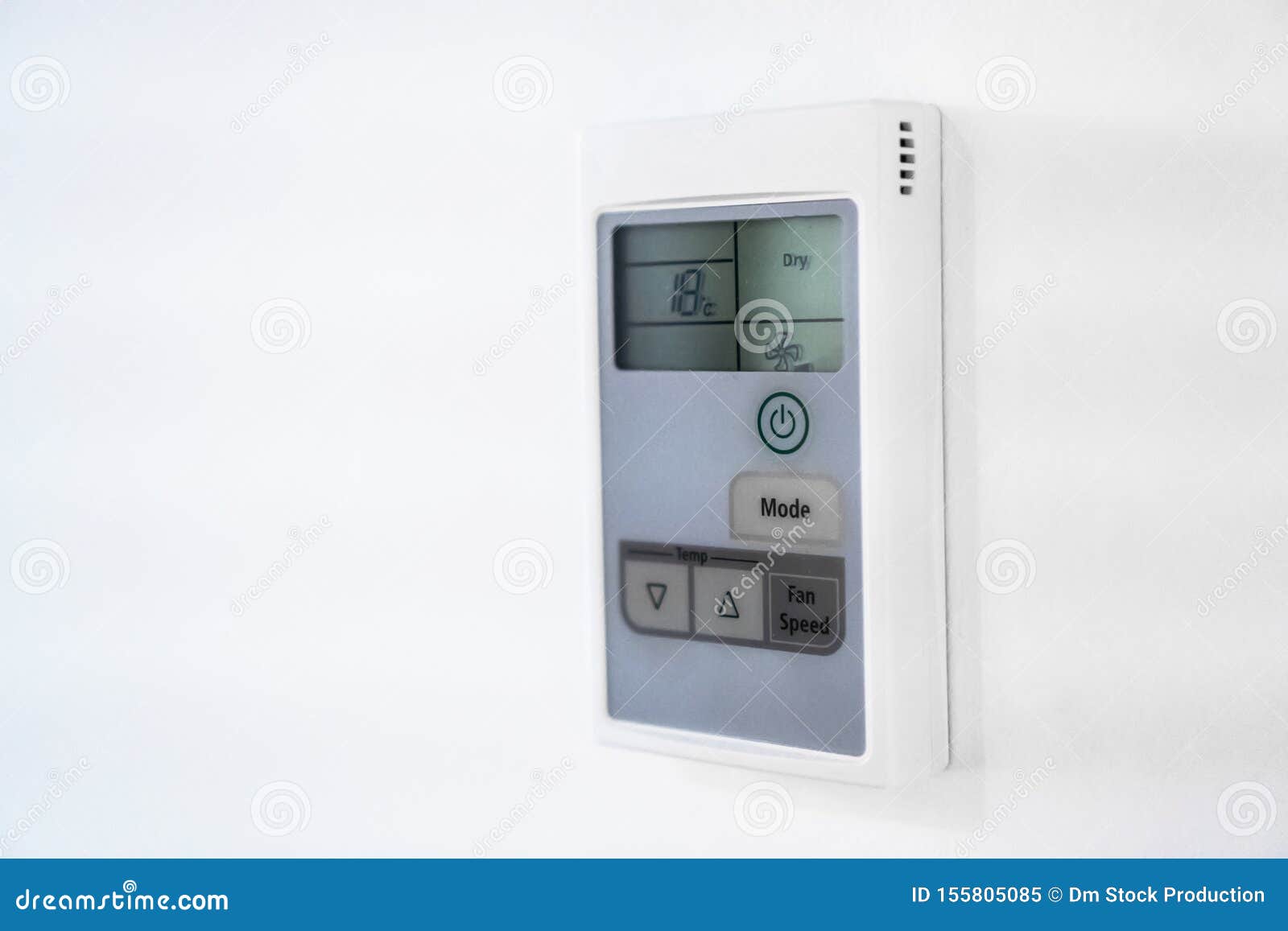 Air Conditioning Control Panel Stock Image - Image of electric ...