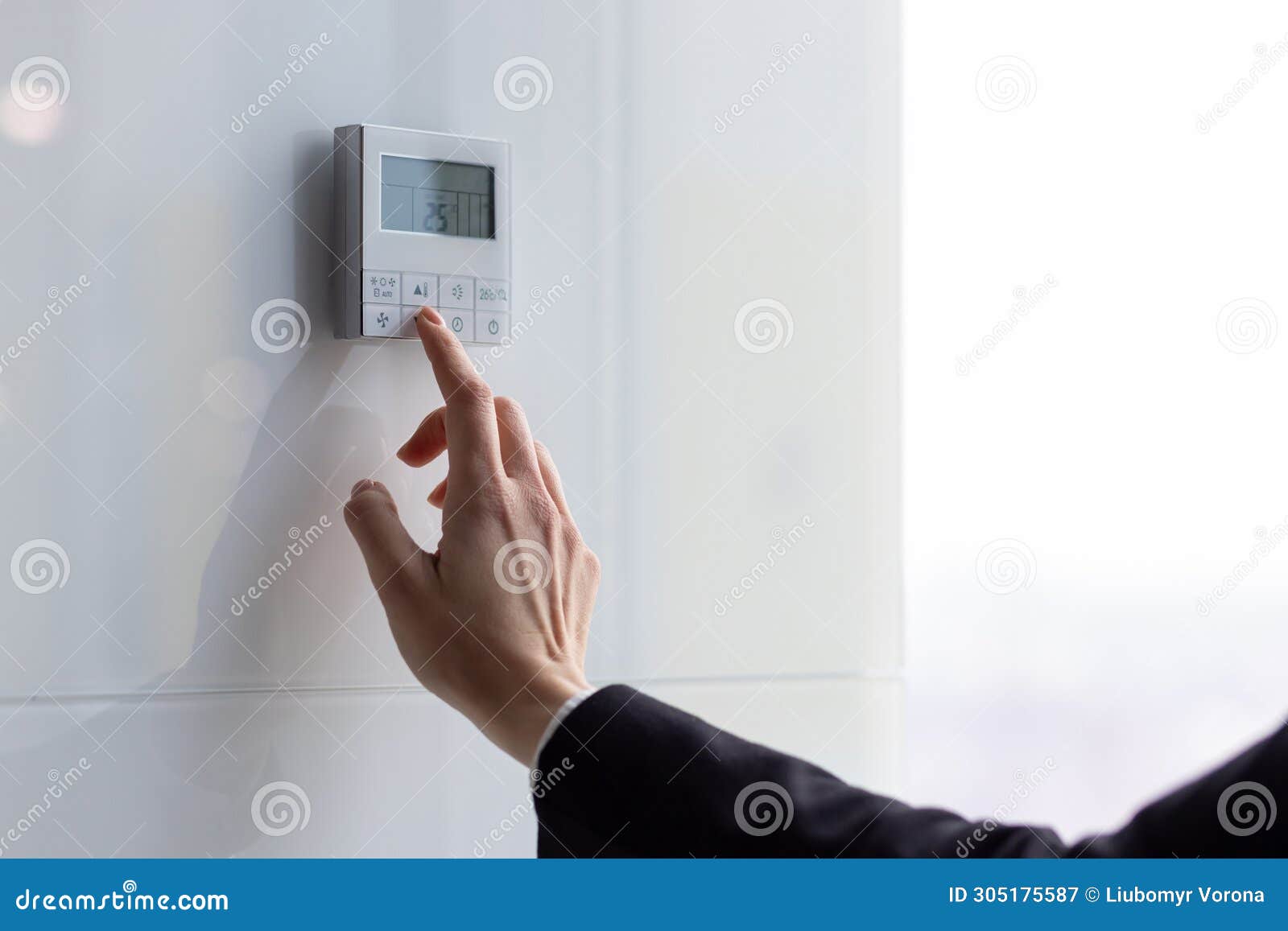 The Air Conditioning and Heating Control Panel for the Apartment and ...