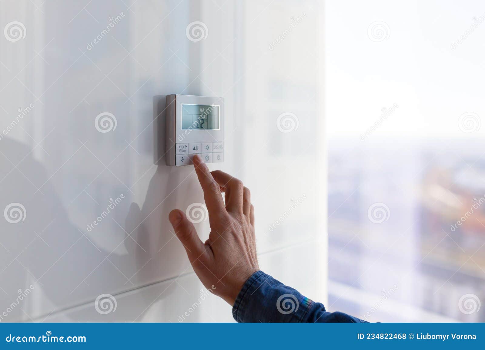 The Air Conditioning and Heating Control Panel for the Apartment and ...