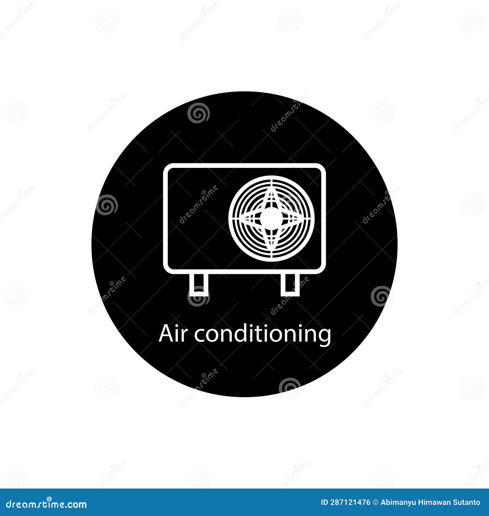 Air Conditioning Icon Vector Stock Illustration - Illustration of ...