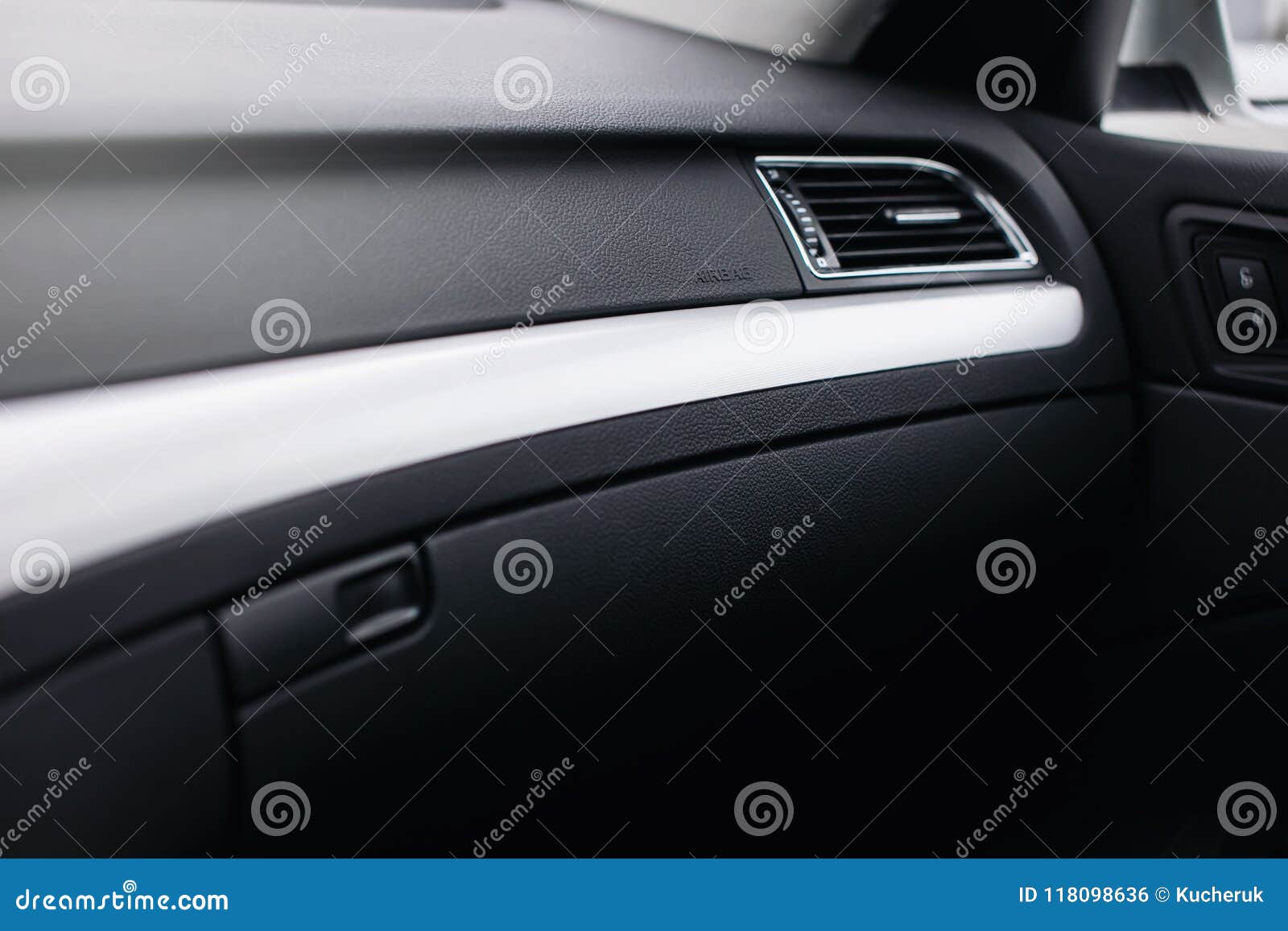 Air Conditioning Inside a Car. Climate Control AC Unit in the New Car ...
