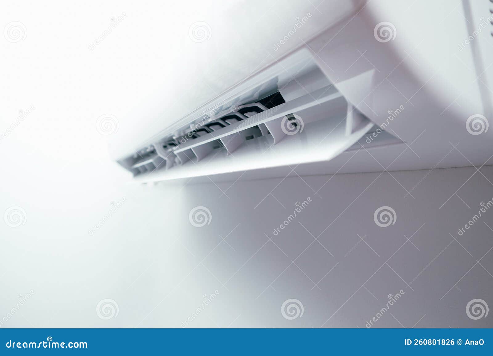 Air Conditioning Isolated on White Background. Modern Indoor Blocks of ...