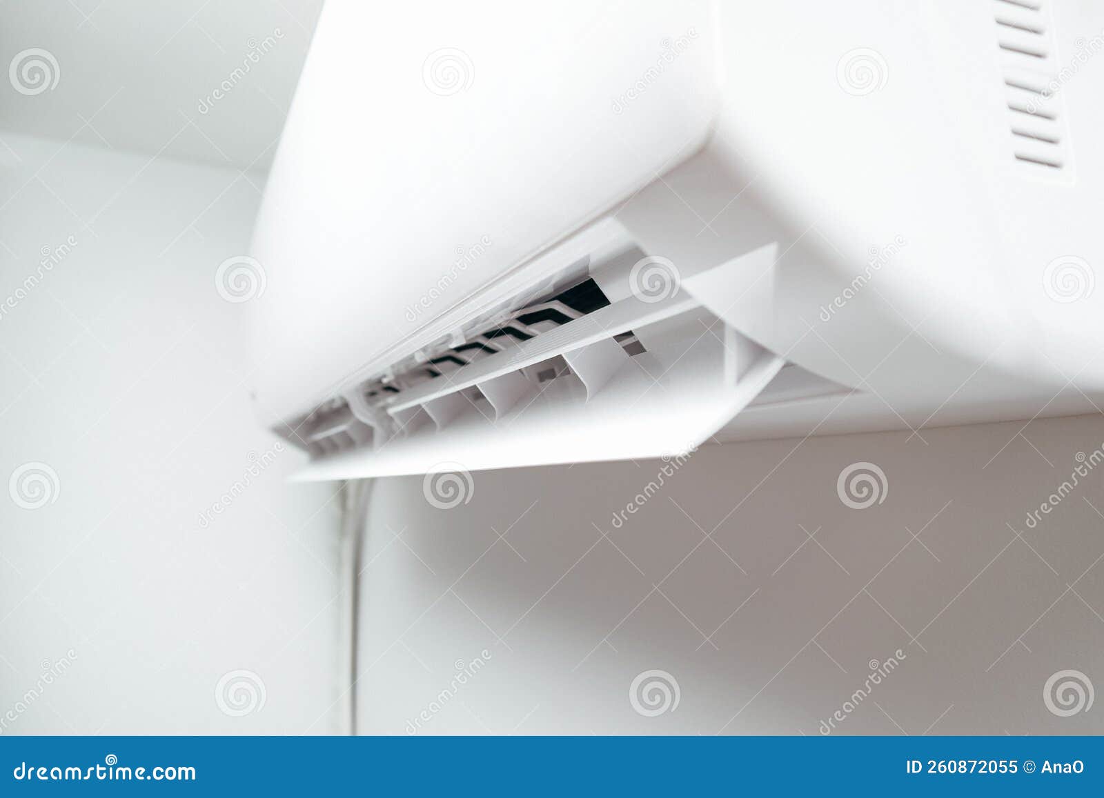 Air Conditioning Isolated on White Background. Modern Indoor Blocks of ...