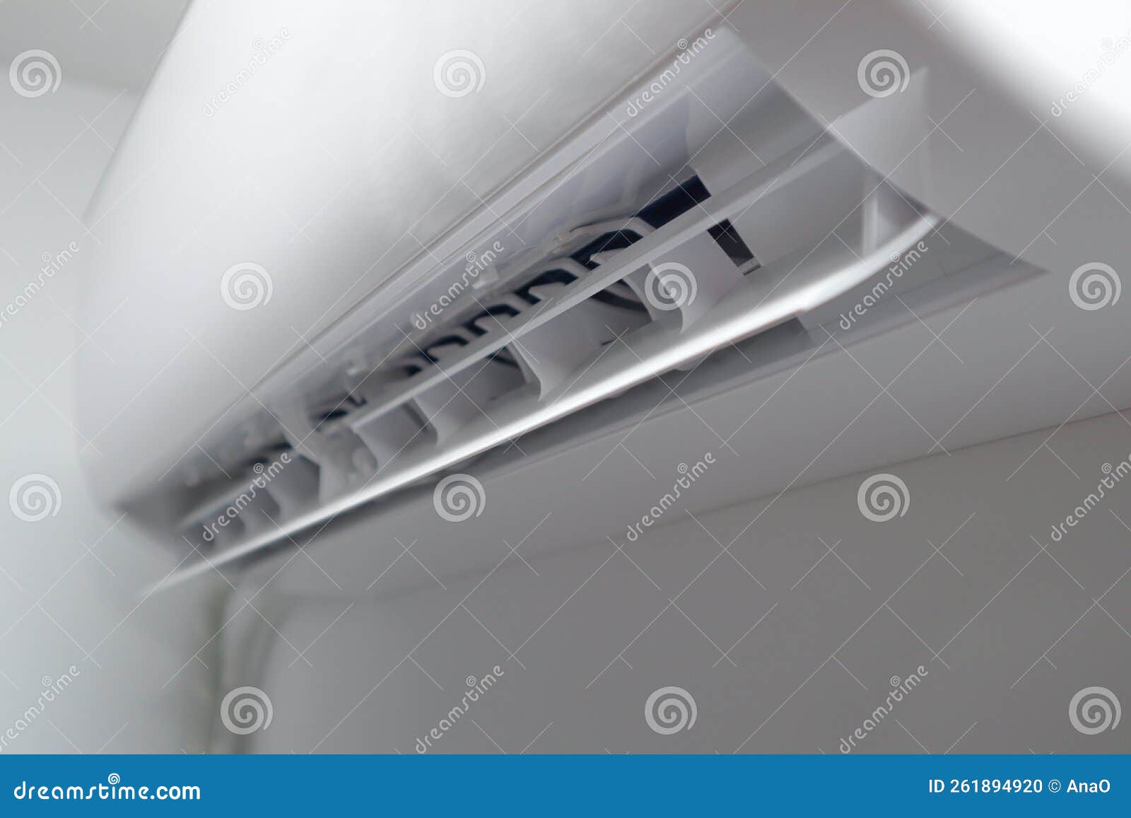Air Conditioning Isolated on White Background. Modern Indoor Blocks of ...
