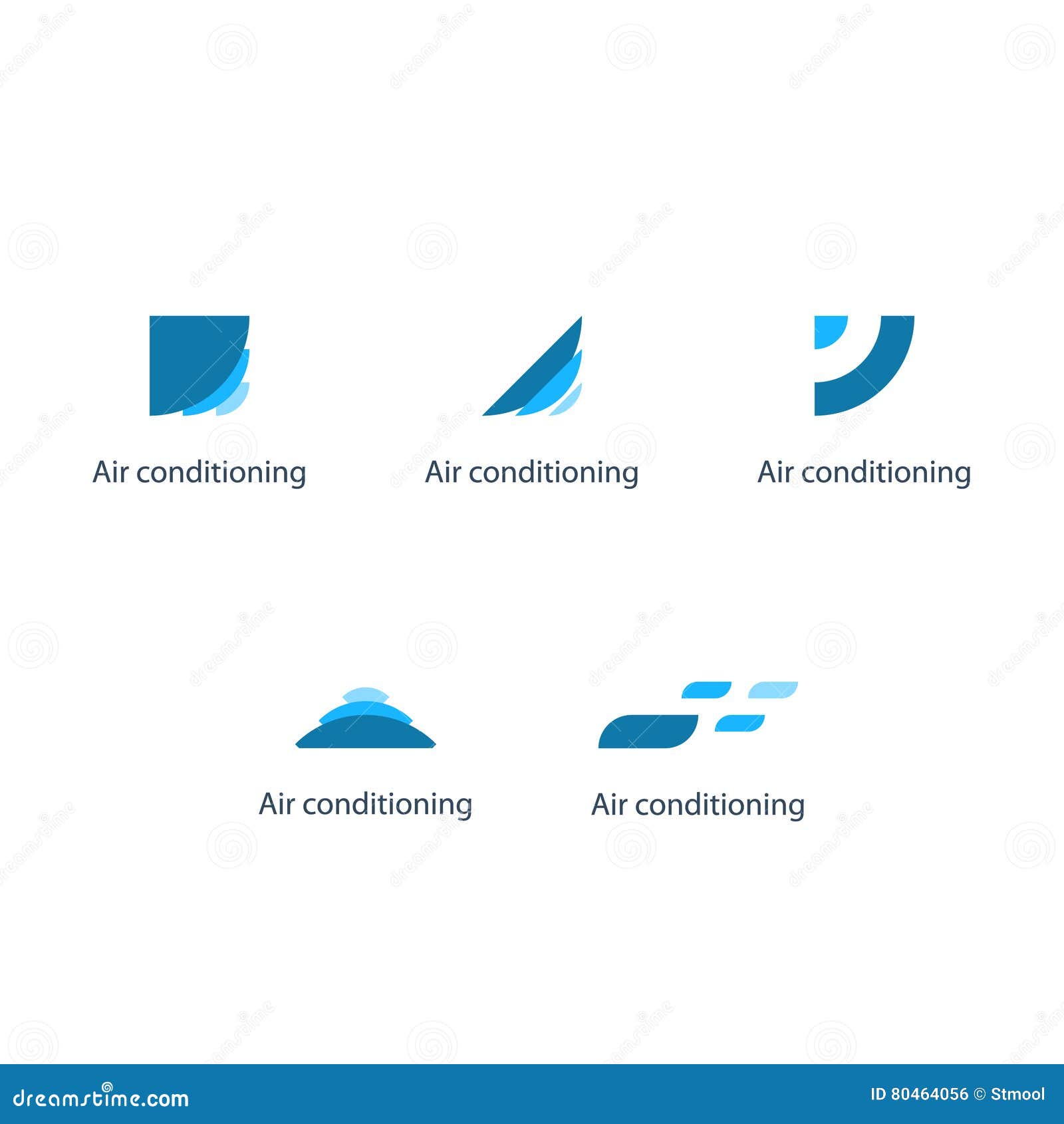 Air Conditioning Linear Logo and Icon Stock Vector - Illustration of ...