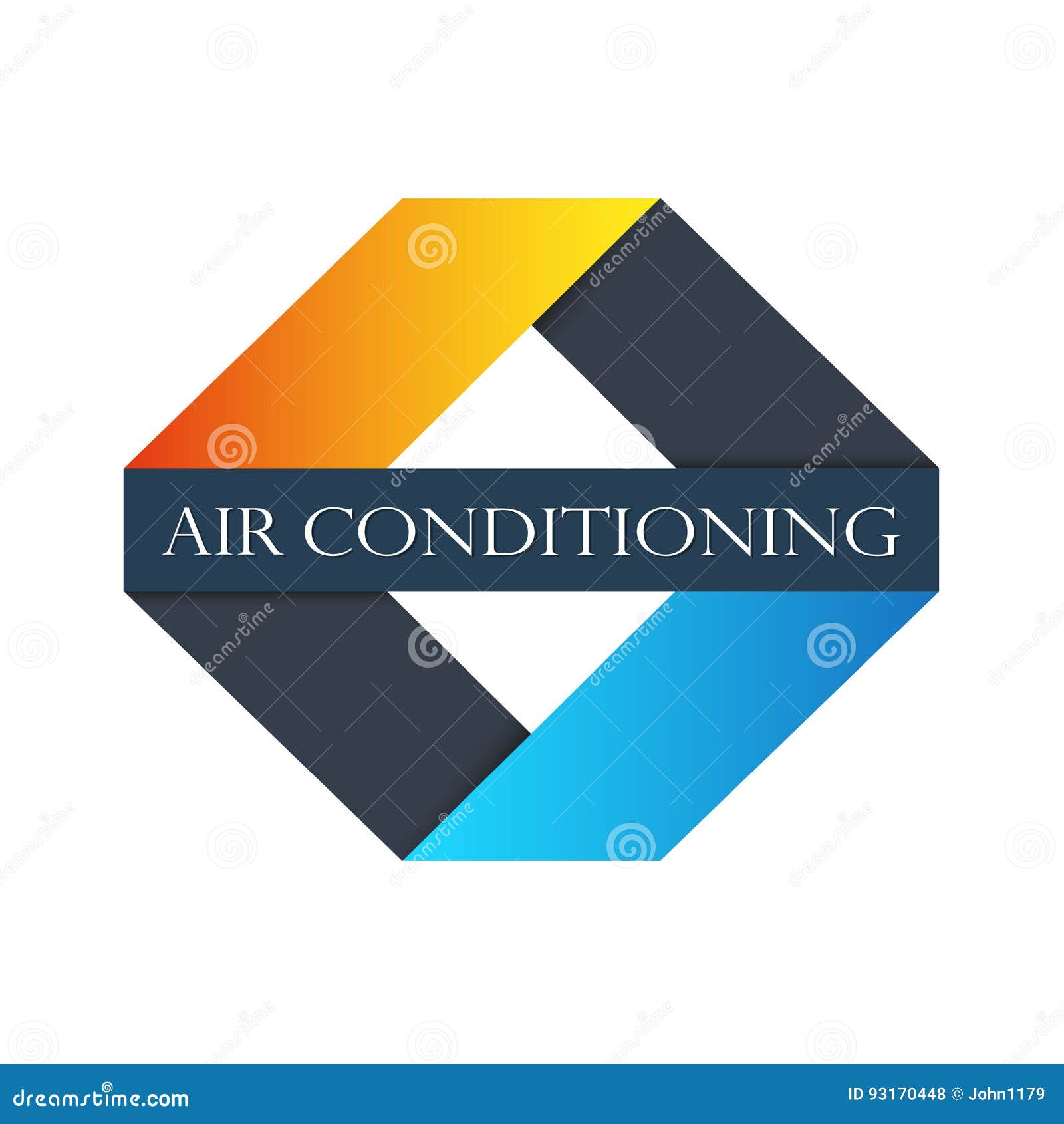 Air conditioning sign stock illustration. Illustration of home - 93170448