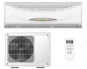 Air Conditioning Split System Illustration Stock Illustration ...