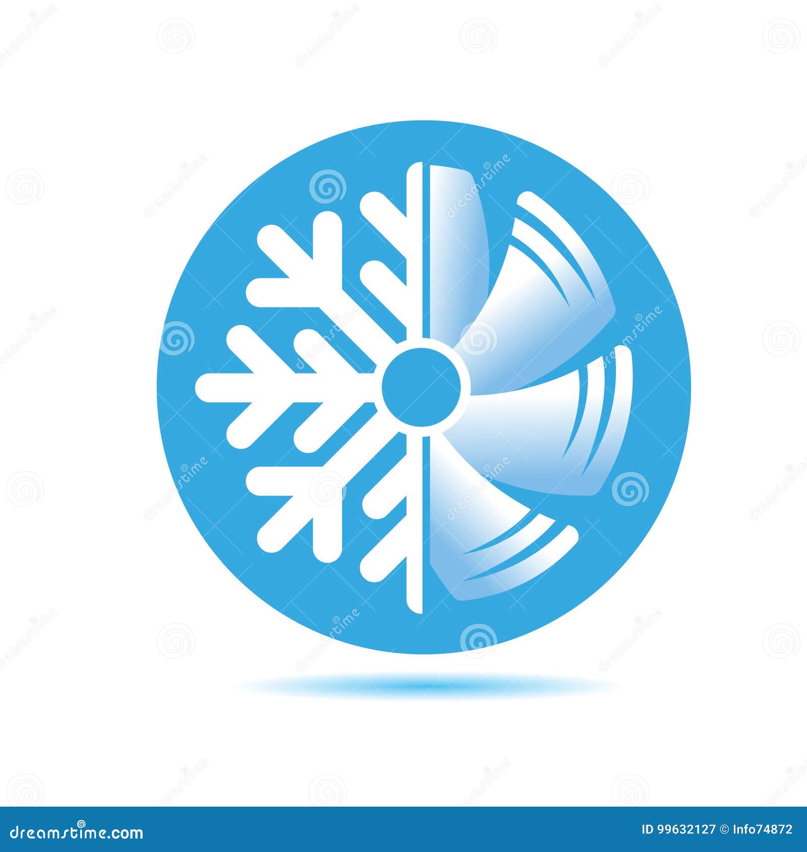 Air Conditioner Icon. Flat Design Stock Vector - Illustration of cooler ...