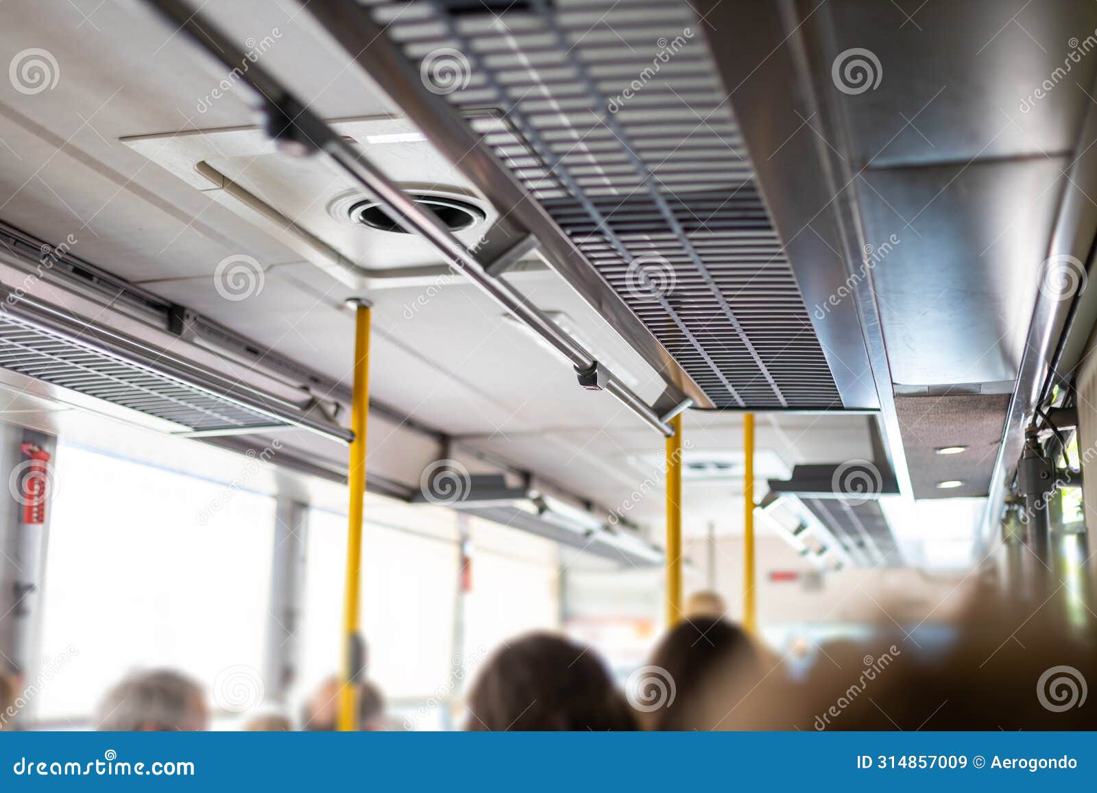 Air Conditioning System in the Bus Stock Image - Image of breathing ...