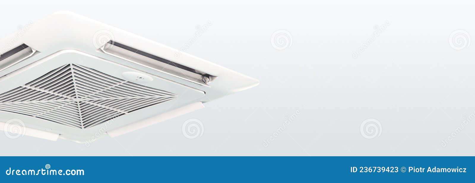 Air Conditioning System Installed on the Ceiling Stock Image - Image of ...