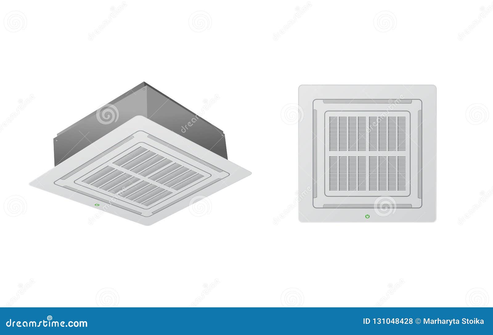 The Air Conditioning System Stock Vector - Illustration of equipment ...
