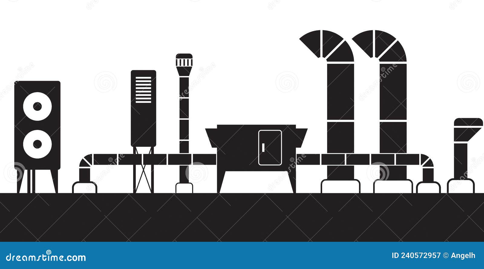 Building Systems Icons As Diagram Segments Vector Illustration ...