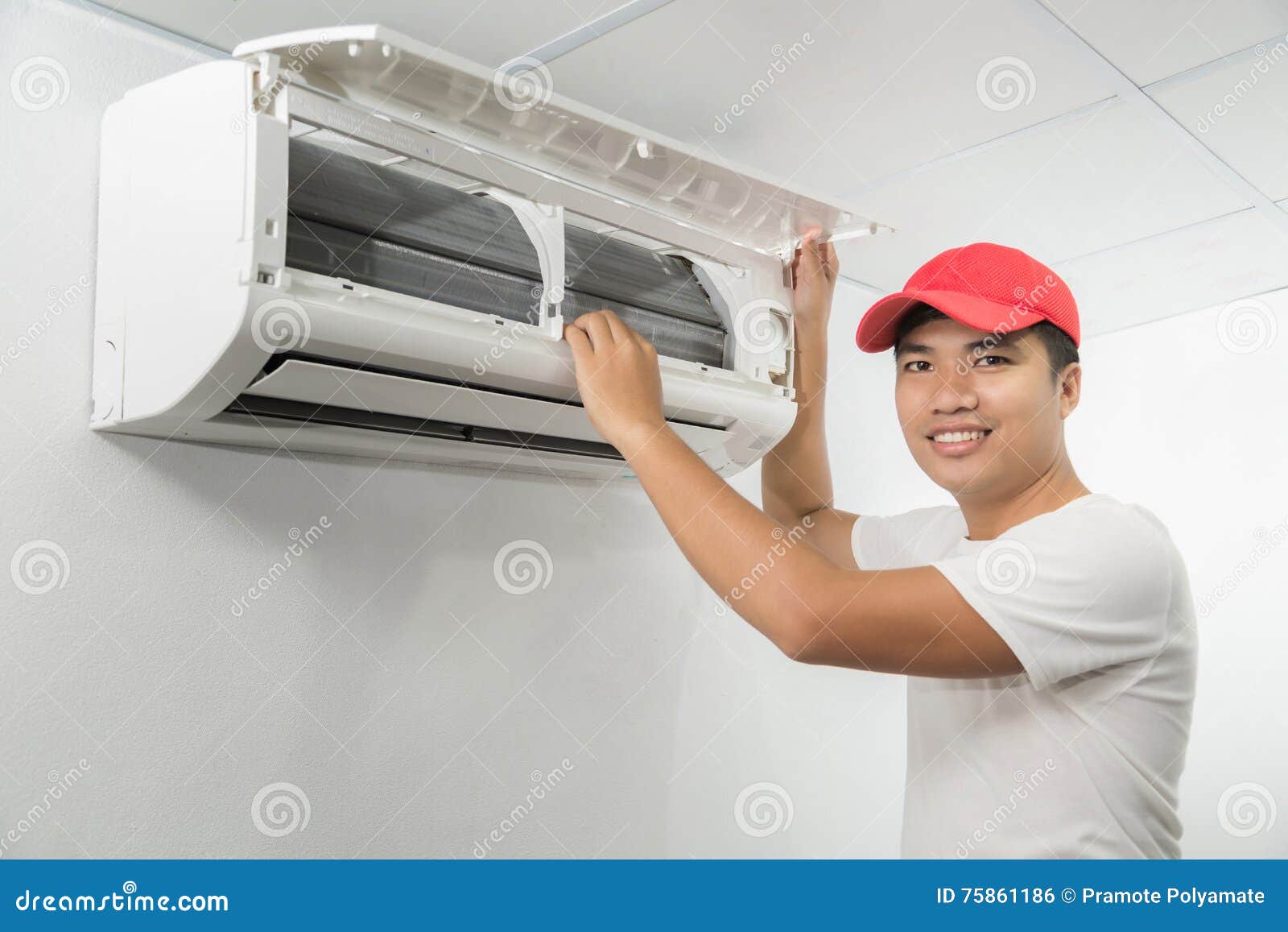 Air Conditioning Technician Stock Photo - Image of electric, cold: 75861186