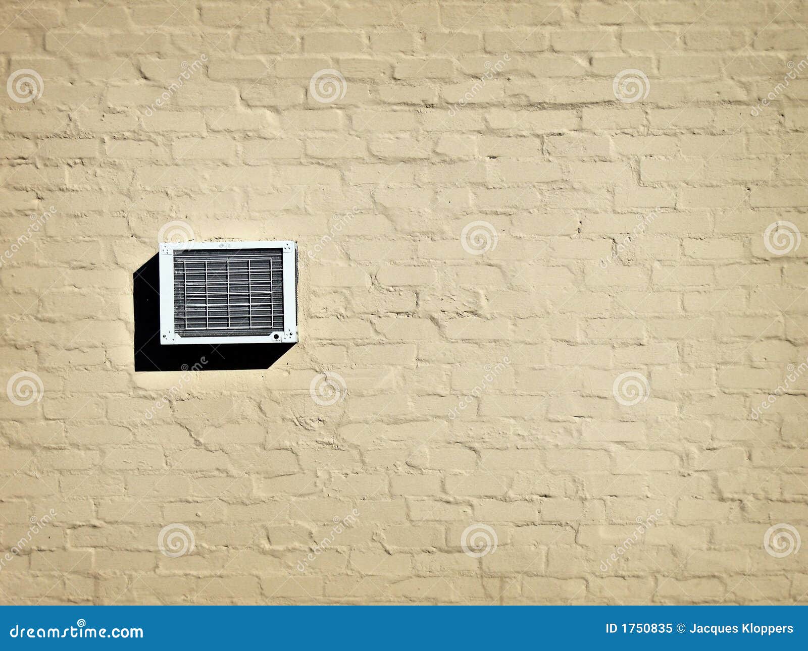 Air Conditioning Unit With Window And Interior Shutters Stock Photo ...