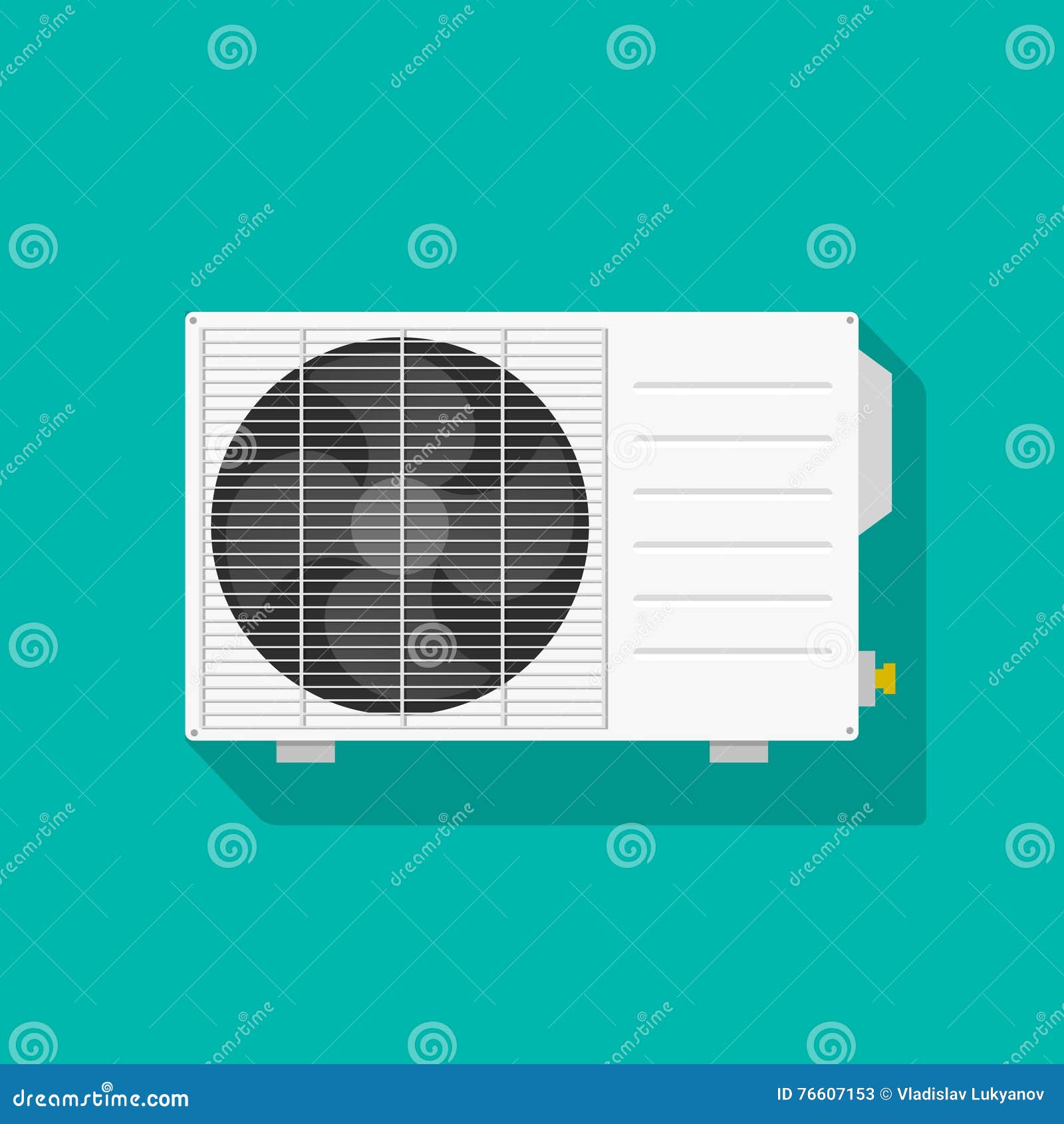 Air Conditioning Unit Vector Illustration Stock Vector - Illustration ...