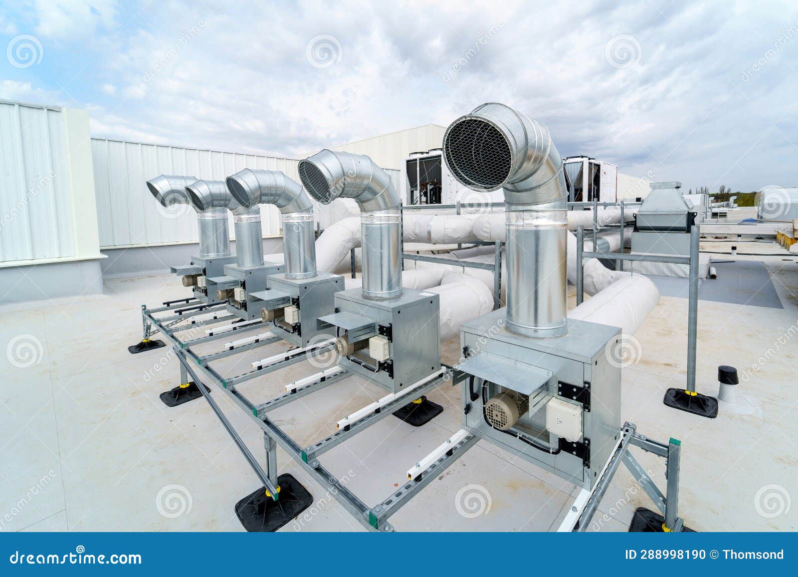 The Air Conditioning and Ventilation System Stock Photo - Image of ...