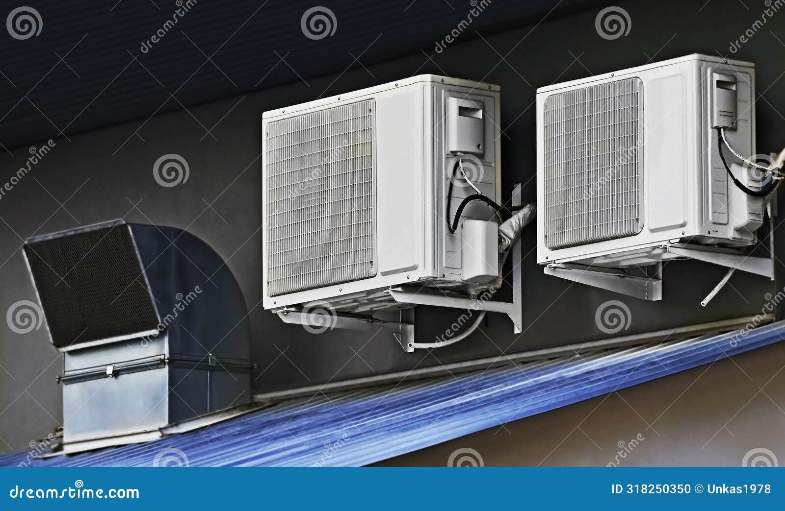 Air Conditioning and Ventilation System Stock Photo - Image of building ...