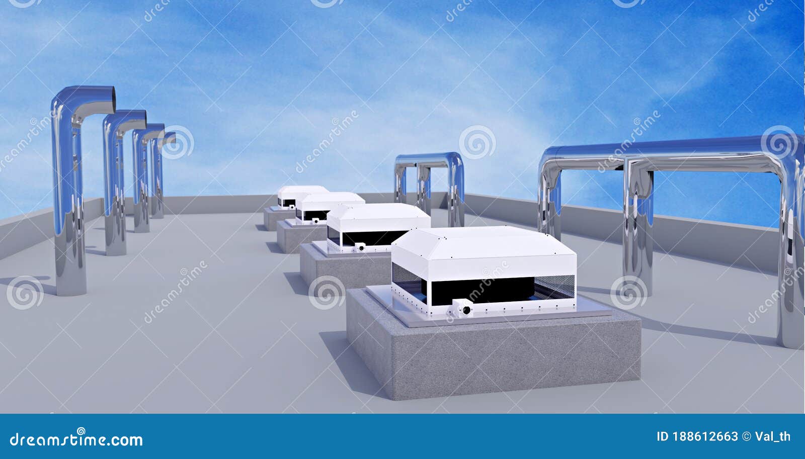 Air Conditioning and Ventilation Systems Stock Illustration ...