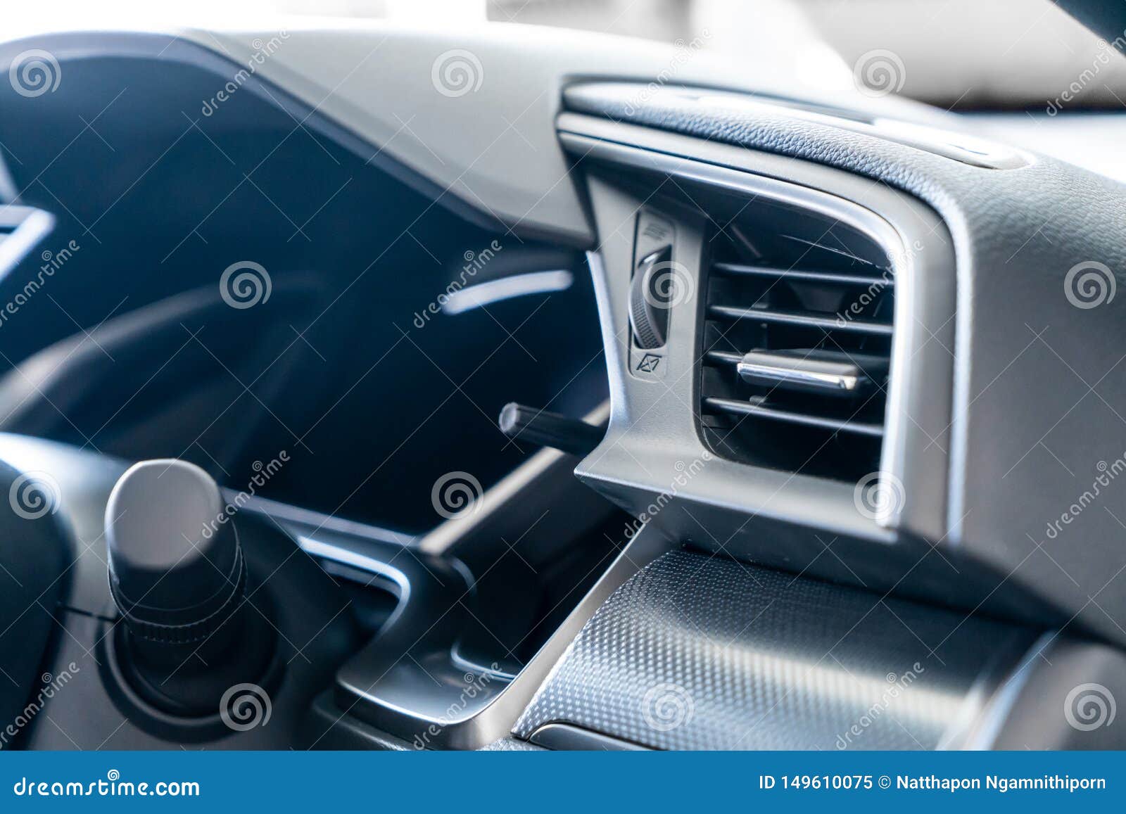 Air conductor car stock image. Image of comfort, blue - 149610075