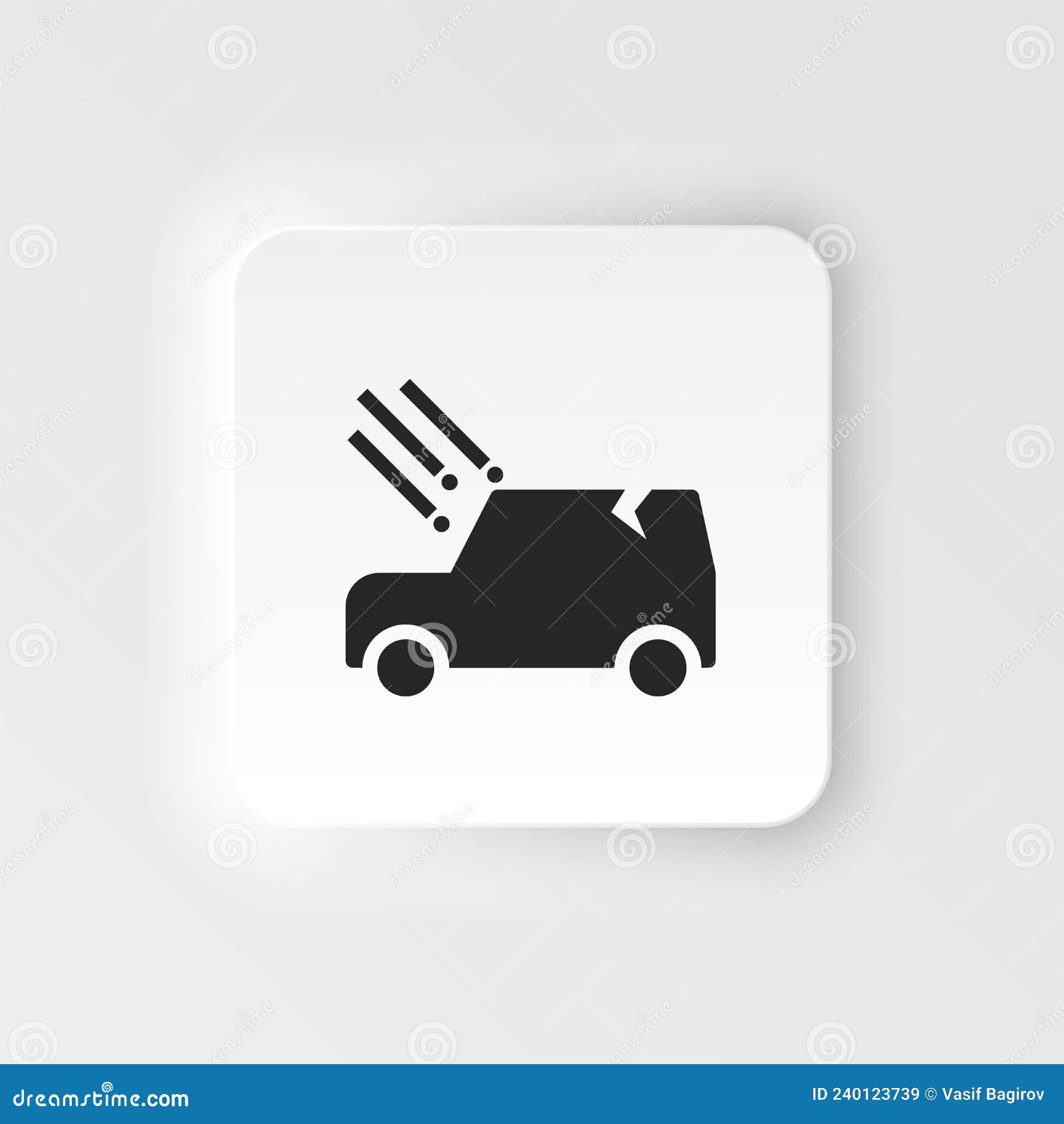 Hail Damage Icon Vector Illustration | CartoonDealer.com #120492730