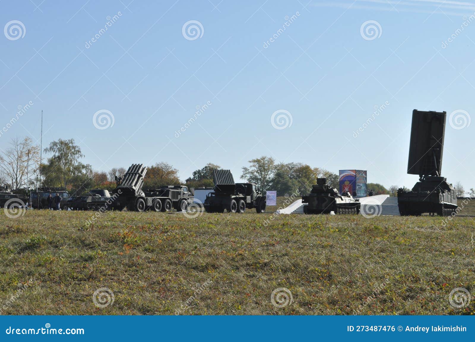 Air Defence Technics in a Field in Spring Stock Photo - Image of ...