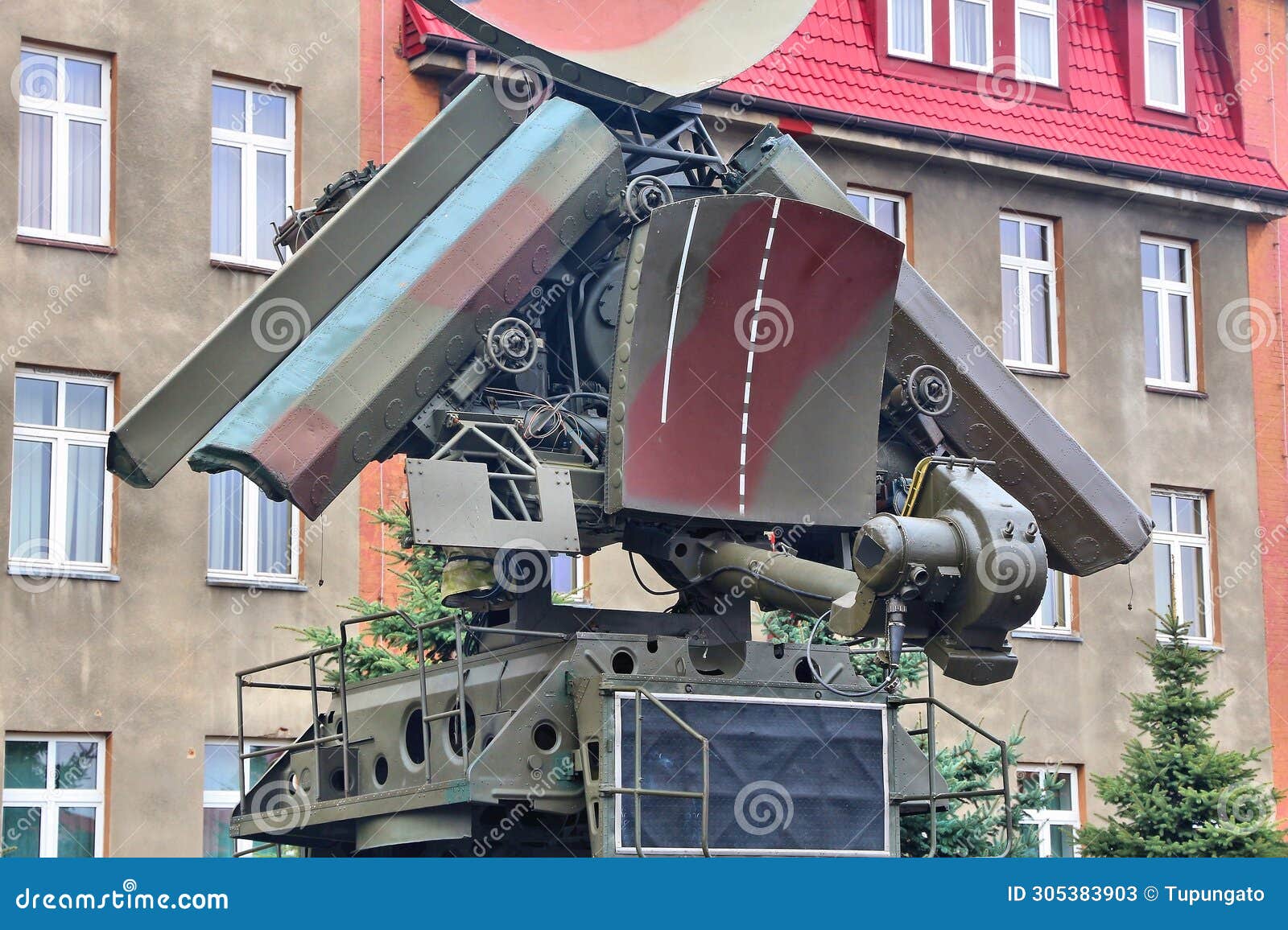 Air defense radar system stock image. Image of control - 305383903