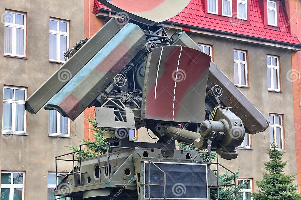 Air defense radar system stock image. Image of control - 305383903