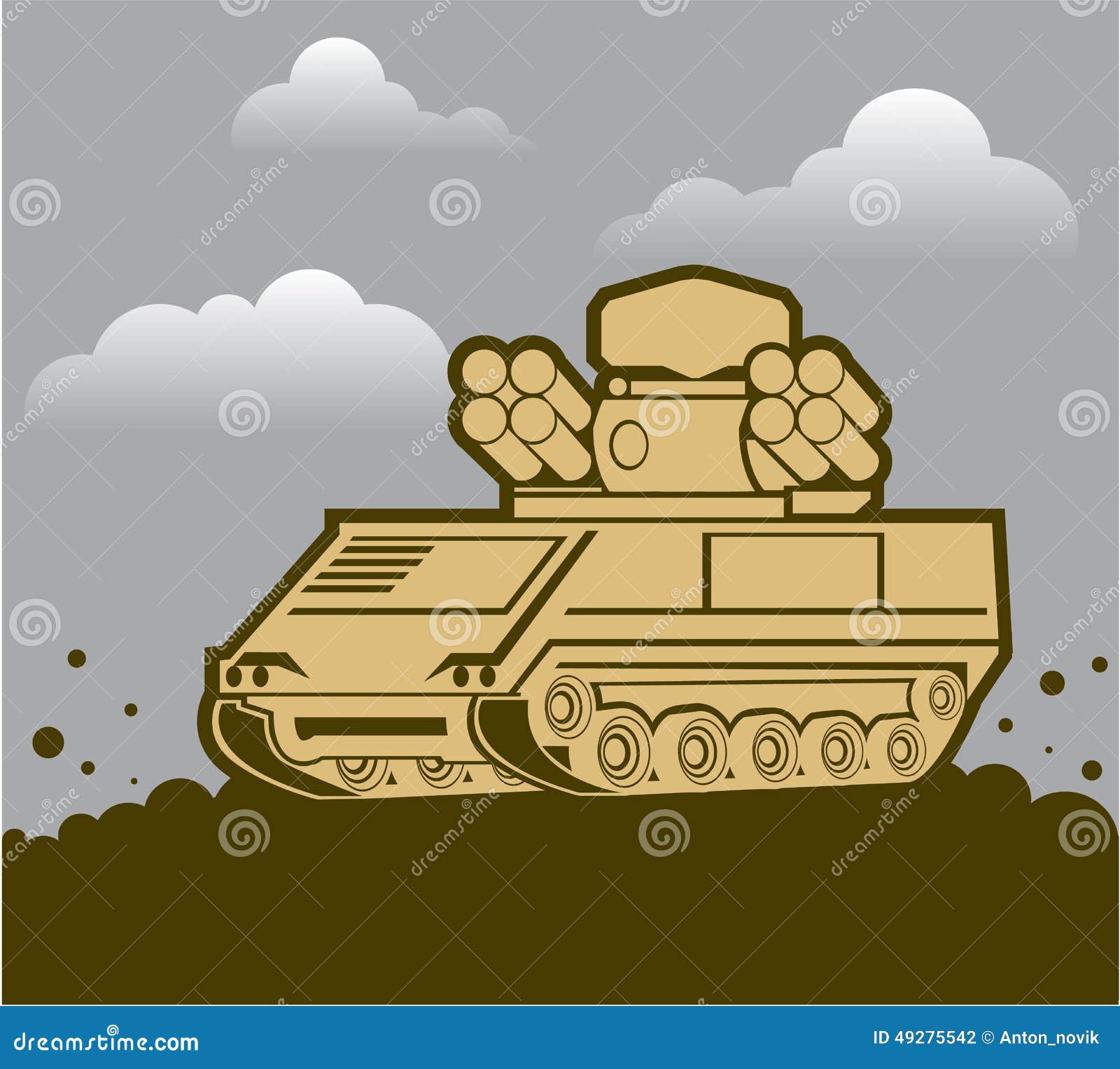 Air Defense Weapon stock vector. Illustration of combat - 49275542
