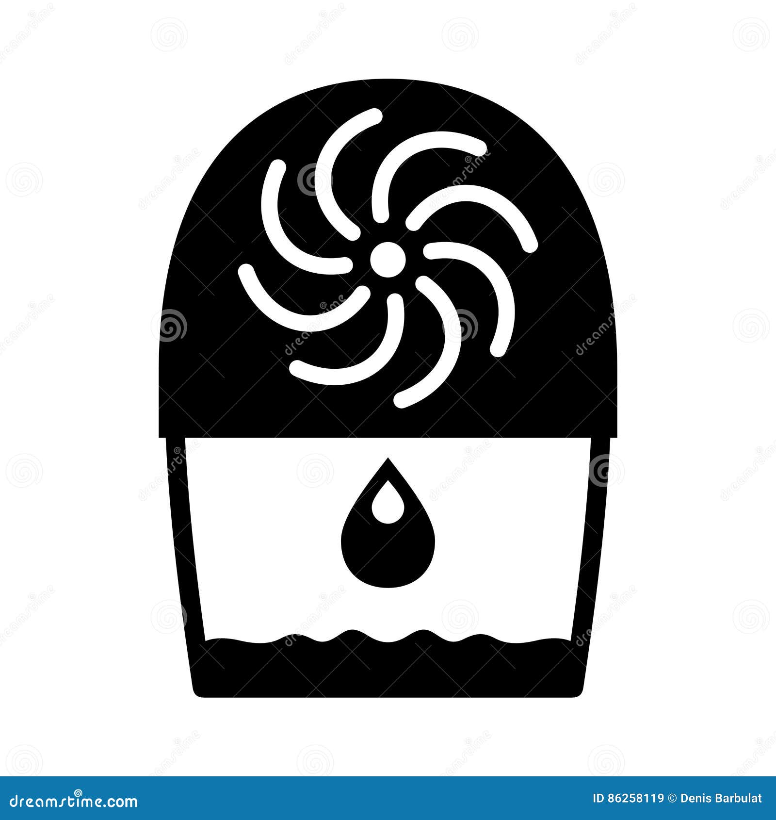 Air Dehumidifier Cartoon Vector | CartoonDealer.com #86258119