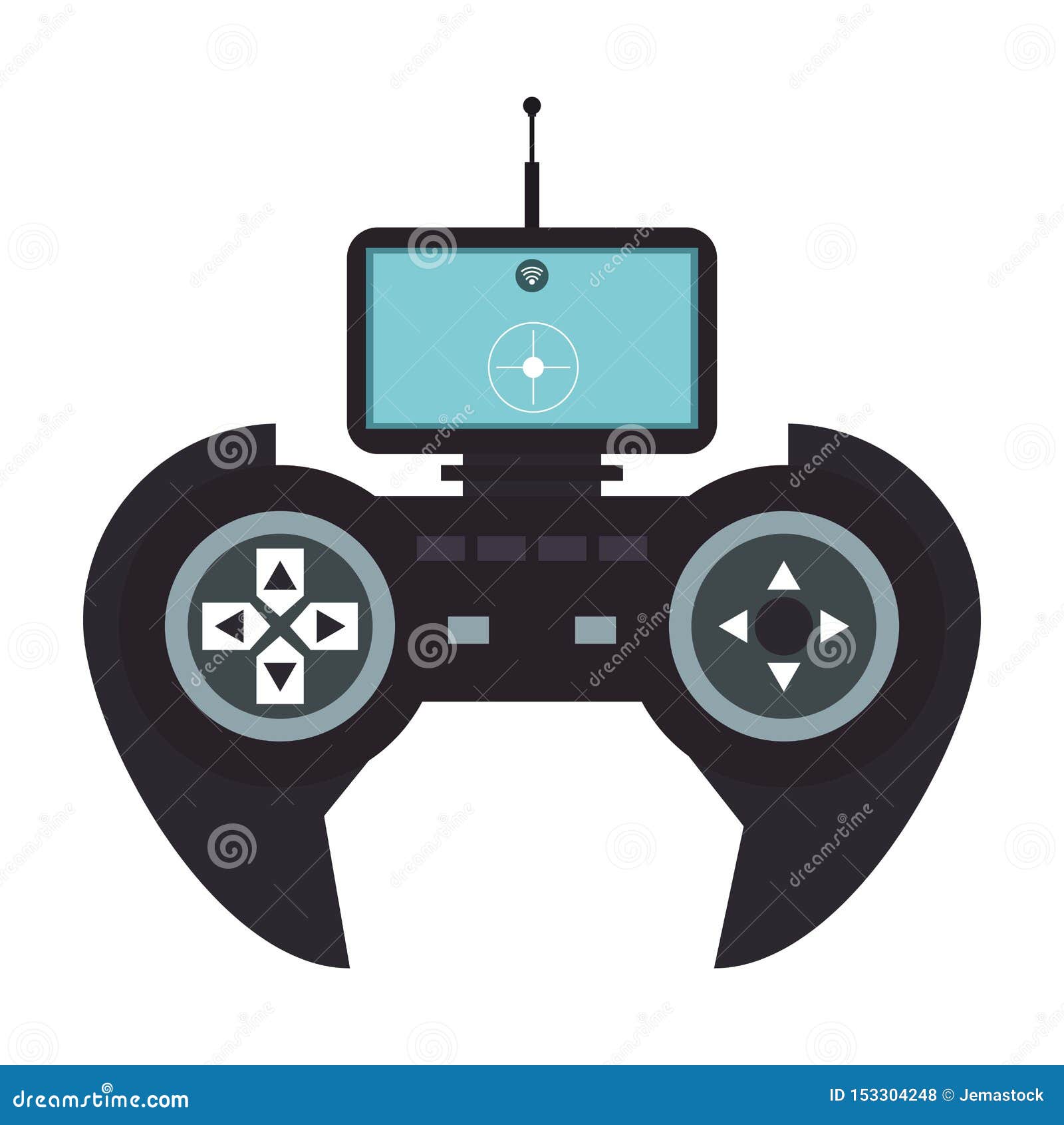 Air Drone Remote Control Cartoon Stock Vector - Illustration of ...