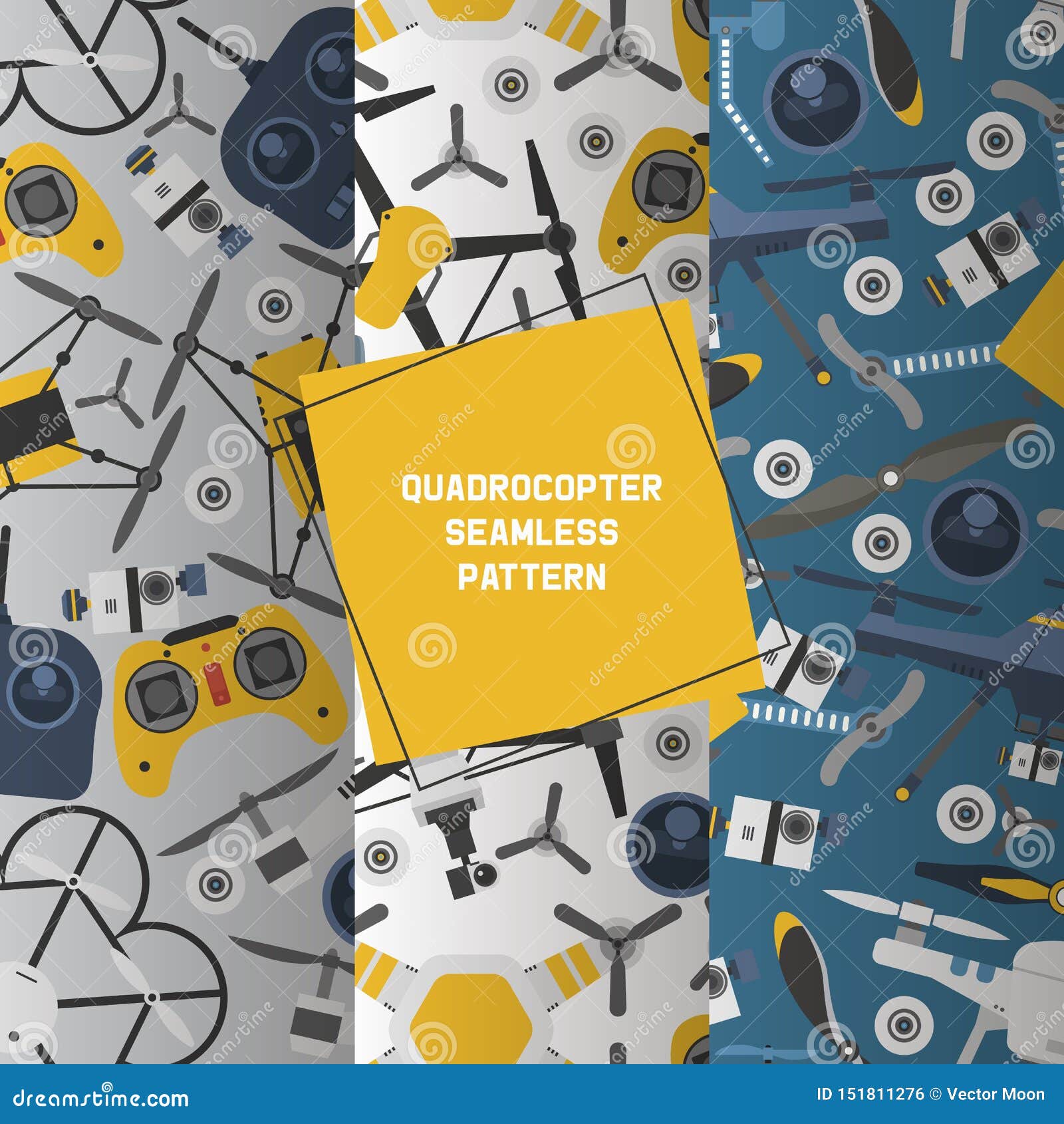 Air Drones, Quadrocopters and Remote Control Drones Wireless Flight ...