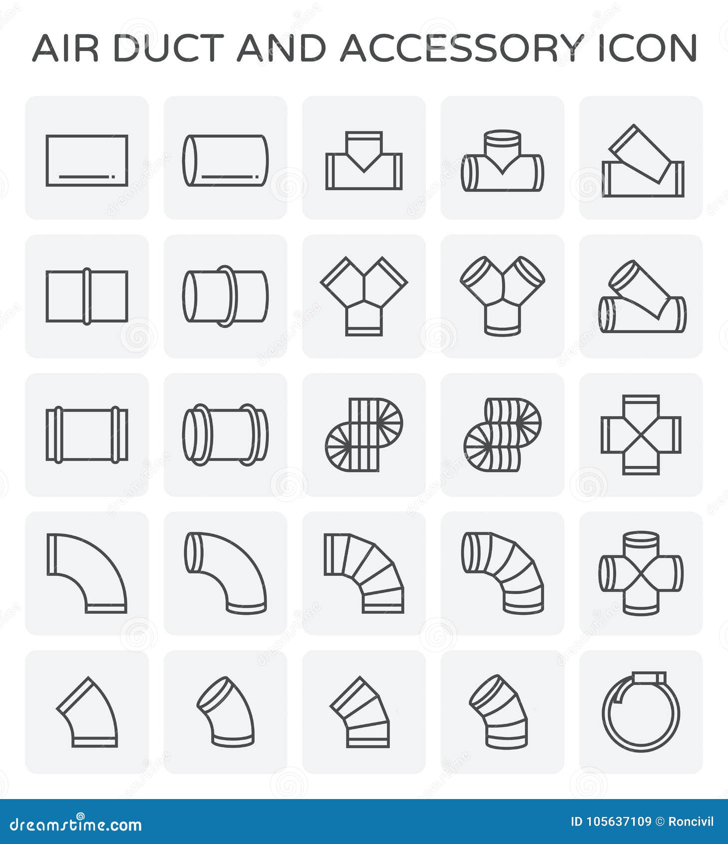 Air duct icon stock vector. Illustration of conditioning - 105637109